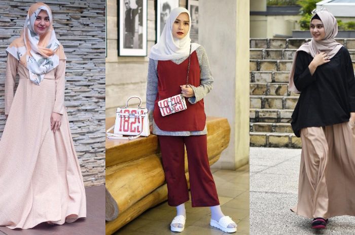 Trio Hijabers Bumil Ini Tampak Menawan dengan Busana Kasual, Intip yuk ...