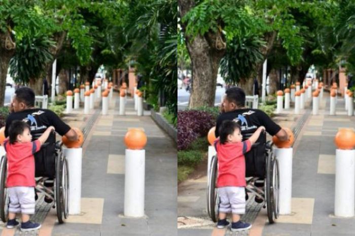 Miris, Penyandang Difabel Tak Dapat Melintasi Trotar, Penyebabnya ...