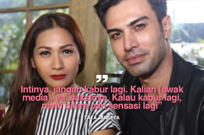 Tata Janeeta dan Mehdi Zati Meresmikan Pernikahannya