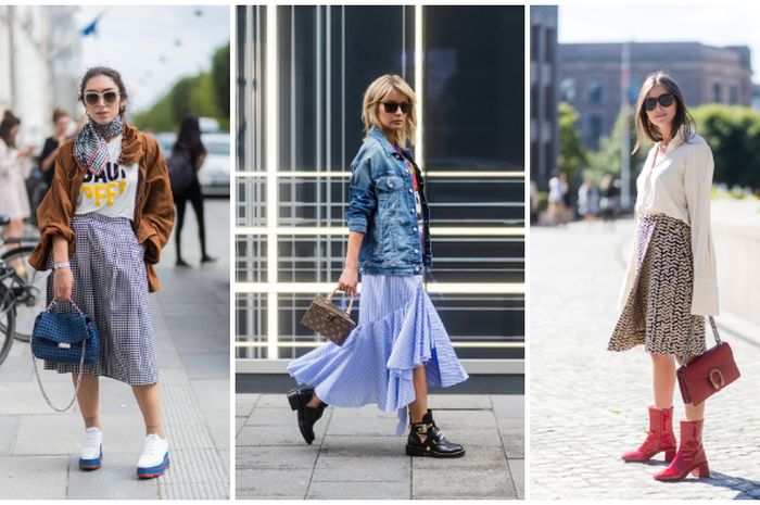 Bosan Pakai Rok yang Itu-itu Aja? Cobain deh Cara Pakai Rok Ini, Biar ...