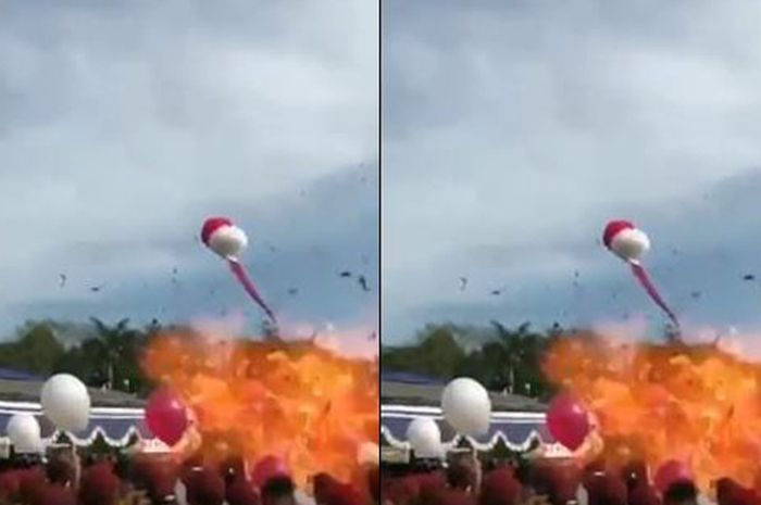 VIDEO : Detik-detik Balon Meledak di Universitas Muhammadiyah Malang ...