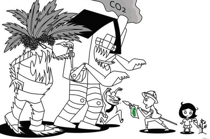 Ini Dia Makna Gambar Mahasiswa UGM yang Juara Editorial Cartoon Contest ...