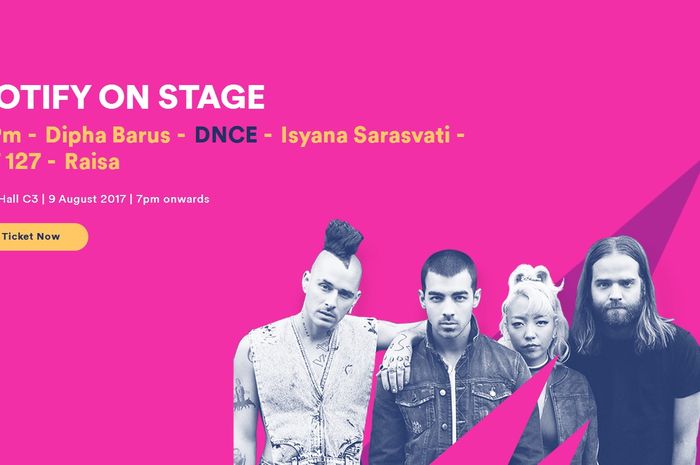 DNCE, AMPM, NCT 127 Bakal Manggung di Spotify On Stage, Jakarta - Hai