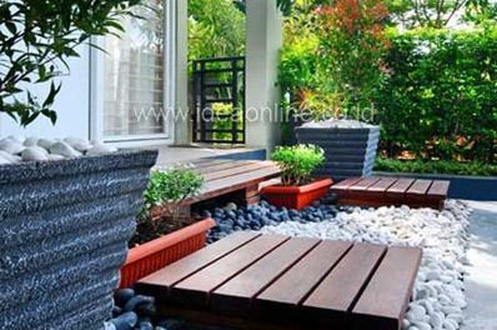 Taman Kering dengan Teritis Kaca - iDEA