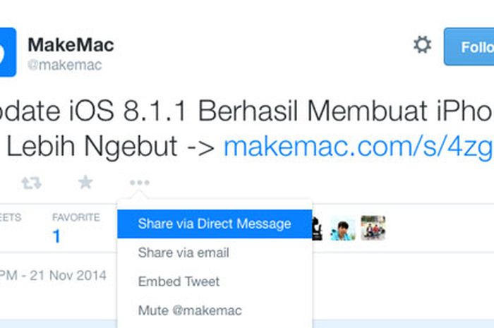Twitter Merilis Fitur Berbagi Kicauan Secara Privat - MakeMac Twitter Merilis Fitur Berbagi Kicauan Secara Privat - MakeMac