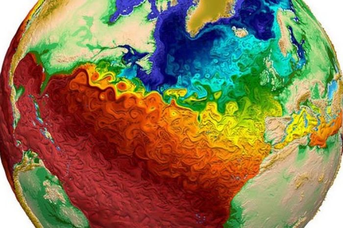 Peta Suhu Air Laut Bumi yang Memukau - National Geographic