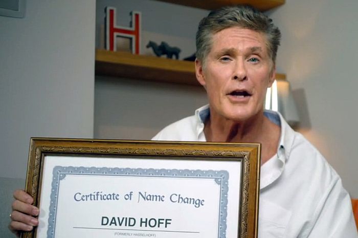 David Hasselhoff Ganti Nama di Umur 63 Tahun! - Nova