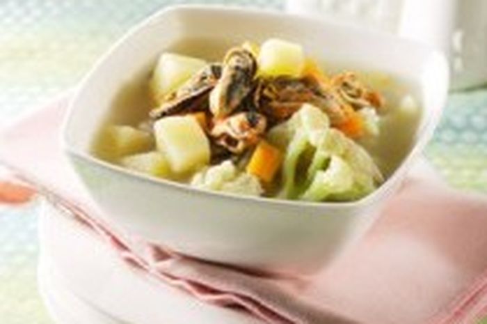 SUP KERANG SAYURAN - Sajian Sedap