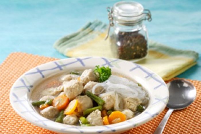 SUP BOLA-BOLA IKAN TONGKOL - Sajian Sedap