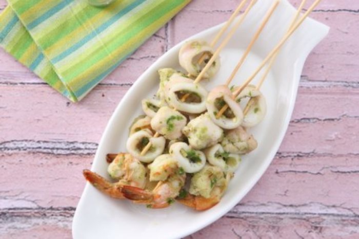 Membuat Olahan Seafood Bakar - Sajian Sedap