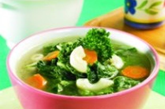 SUP BAYAM MAKARONI - Sajian Sedap