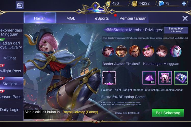 Ini 12 Skin Starlight Mobile Legends yang Dirilis Sepanjang Tahun 2018 ...