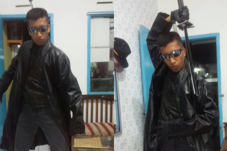 Setelah Jadi Genji 'Crows Zero', Kini Edi Santoso Cosplay Jadi Blade
