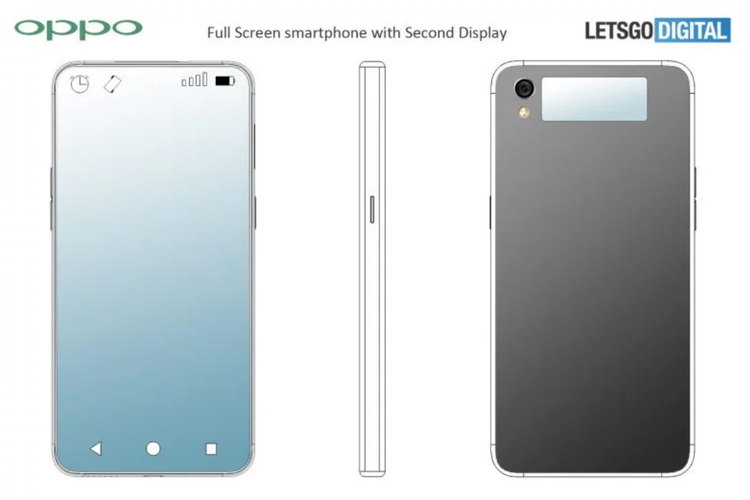 Bocoran Desain Hape Terbaru Oppo, Bakal Bawa Layar di Belakang?