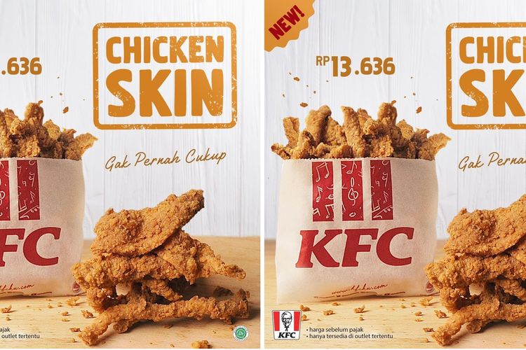 Nggak Perlu Rebutan Lagi, KFC Indonesia Luncurkan Menu Kulit Ayam Goreng