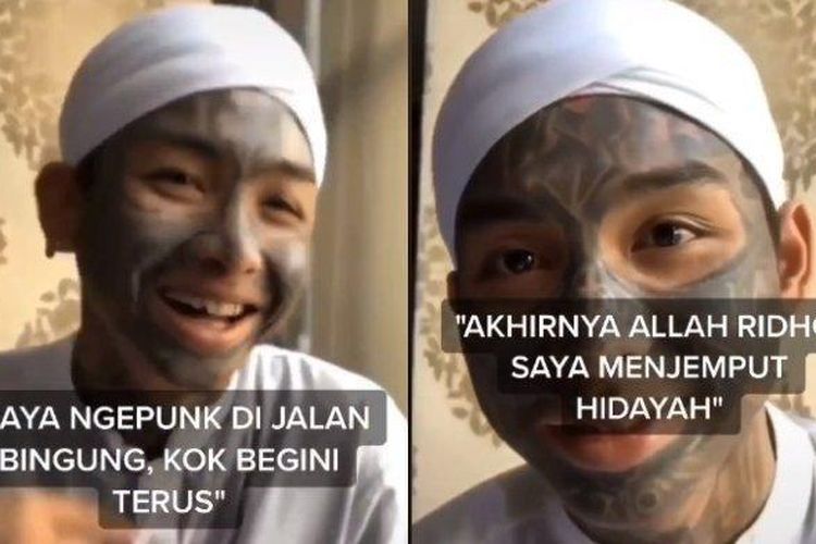 Viral Kisah Cowok Punk, Wajahnya Penuh Tatto Tapi Hafal 24 Juz