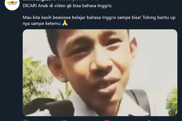 Meme 'Nggak Bisa Bahasa Inggris' Viral, Sang Anak Dicari dan Bakal ...