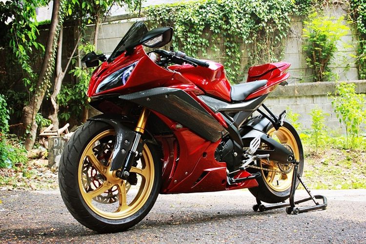 Modifikasi Yamaha R15 V2 Ala R6, Sekilas Bukan Motor 150 cc Nih