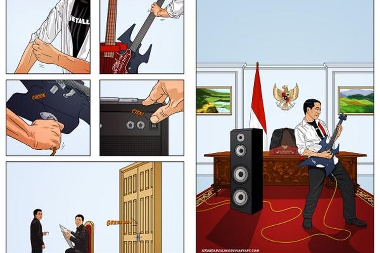 Jadi Presiden, Meme dan Fanart Jokowi Muncul di Dunia Maya