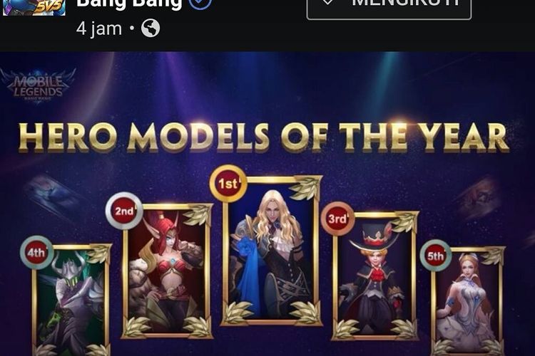 Moonton Merilis Penghargaan untuk Para Hero Mobile Legends, Ini Dia ...