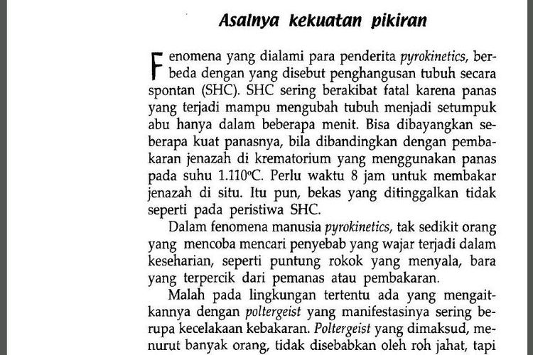 Manusia-Manusia Api (3): Asalnya Kekuatan Pikiran