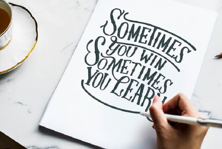 Hand Lettering: Pengertian dan Langkah Membuat Teks Skrip Informal - Kids