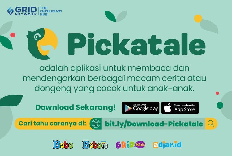 Cara Download dan Menggunakan Pickatale, Aplikasi Baca dan Mendengarkan Dongeng - Kids