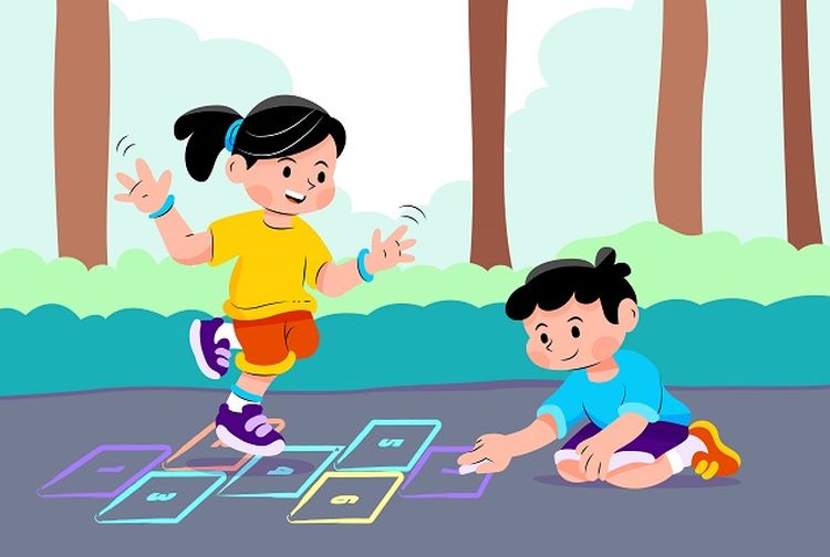 Sudah Ada Sejak Zaman Kekaisaran Romawi Kuno, Ini Cara Bermain Engklek ...