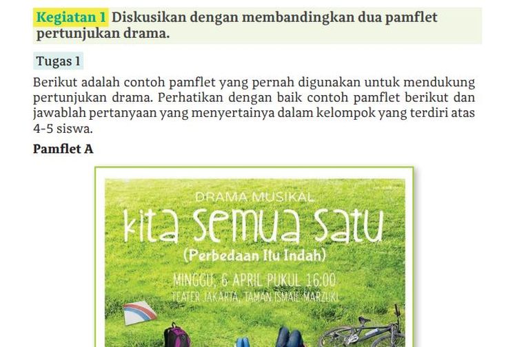 Jawaban Soal Bahasa Indonesia Bab 5 Hal.153: Membandingkan 2 Pamflet ... Jawaban Soal Bahasa Indonesia Bab 5 Hal.153: Membandingkan 2 Pamflet ...