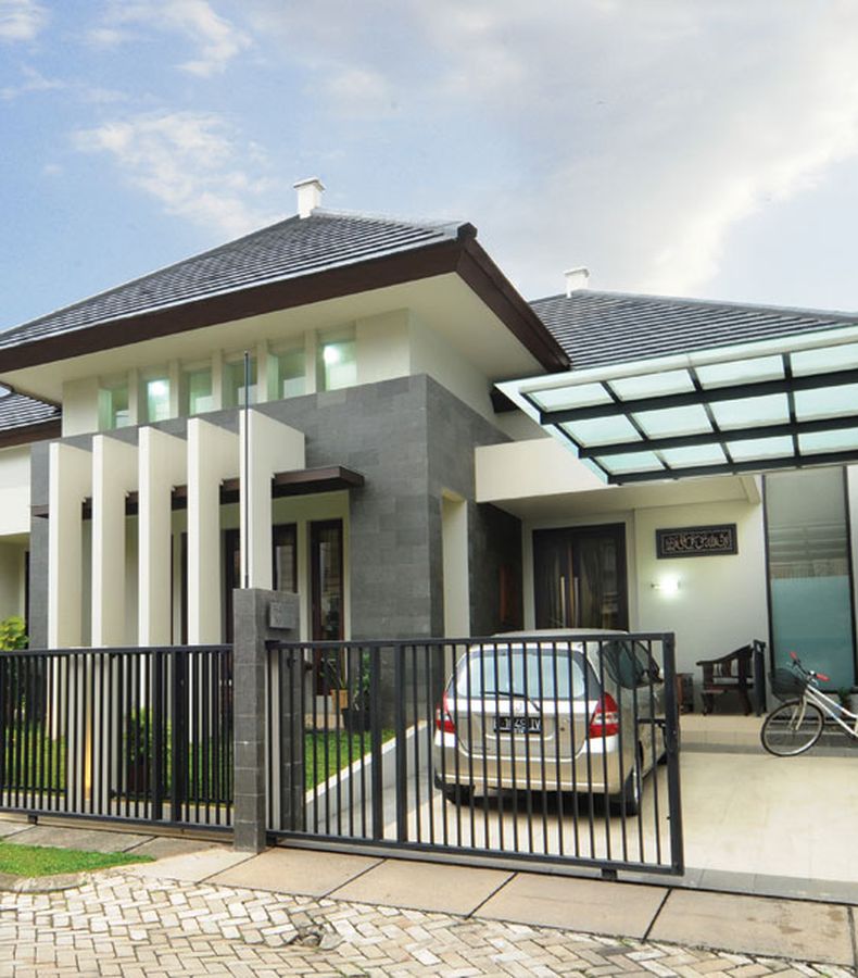 Fasad Simetris yang Modern