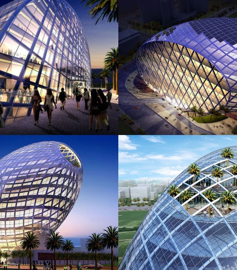 Cybertecture Egg, Telur Besar Hiasi Mumbai