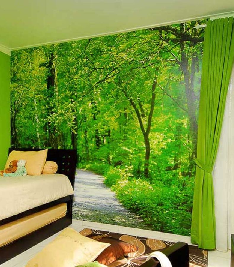 Mengubah Tampilan Kamar Tidur Seperti Hutan