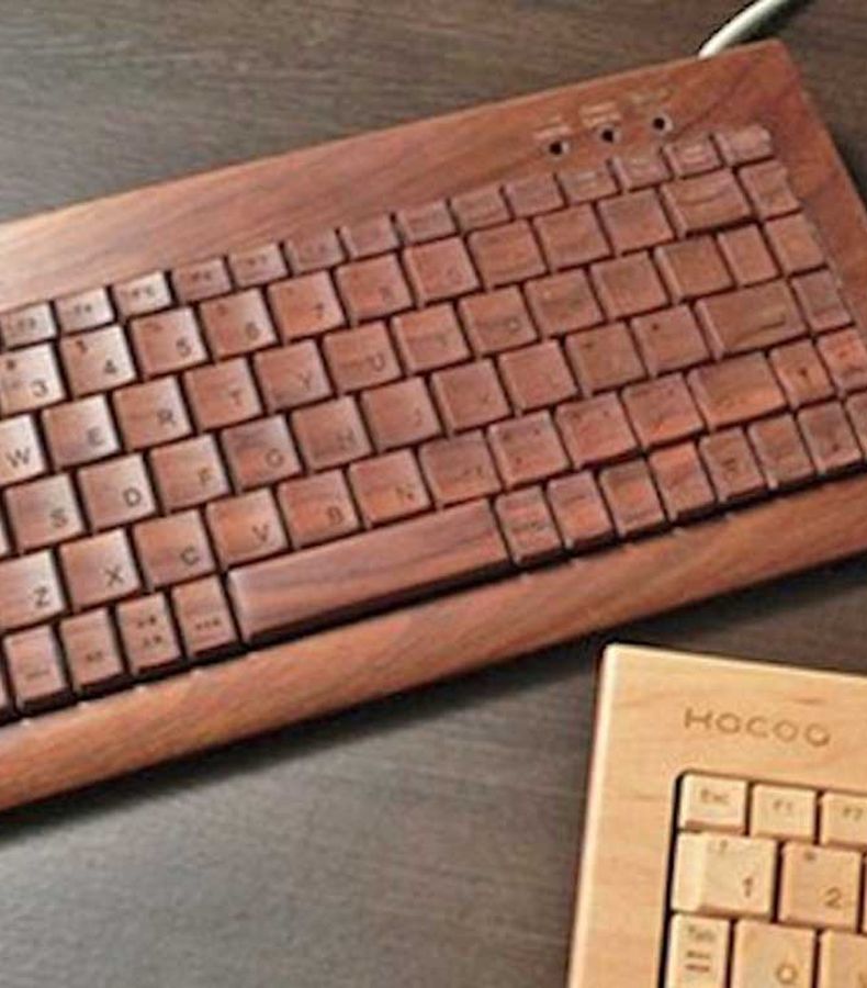 Semangat dengan Keyboard Kayu Hacoa