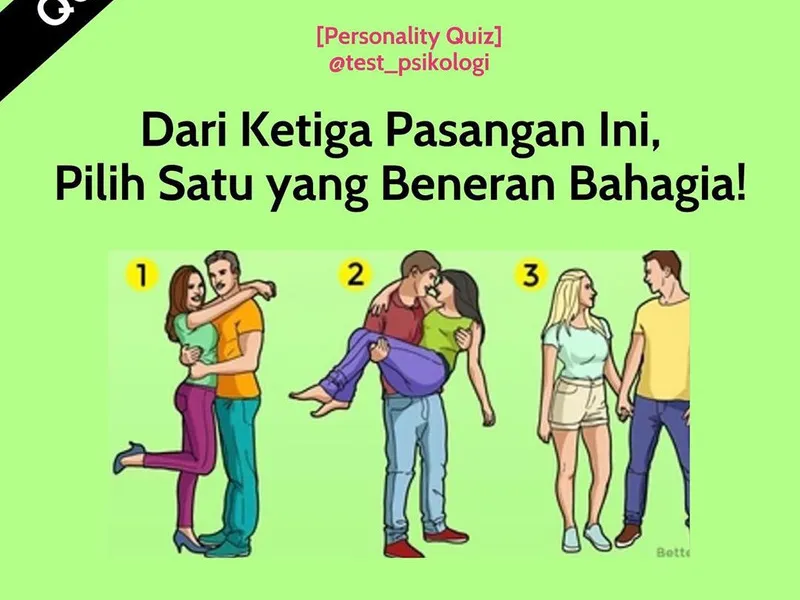 Tes Kepribadian Ketahui Karaktermu Dalam Sebuah Hubungan Dengan