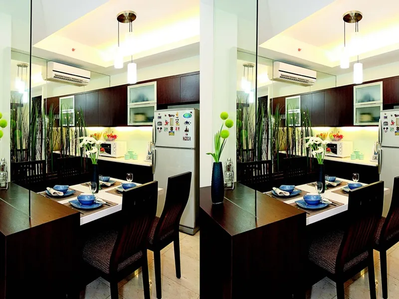 Nyesel Baru Tahu, Ternyata Cermin Bisa Buat Desain Dapur Minimalis ...