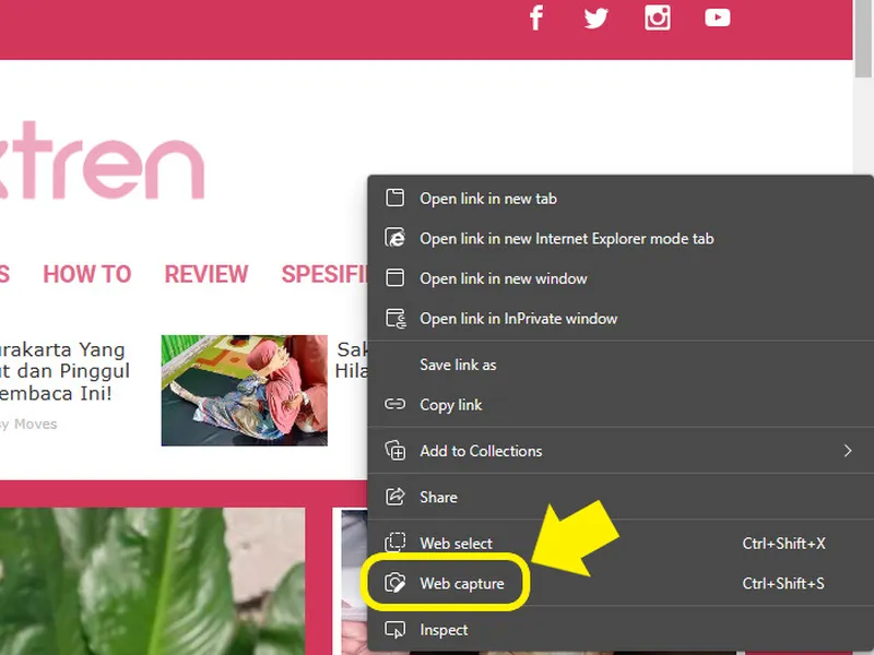Cara Membuat Screenshot Halaman Website Secara Penuh di Microsoft Edge ...