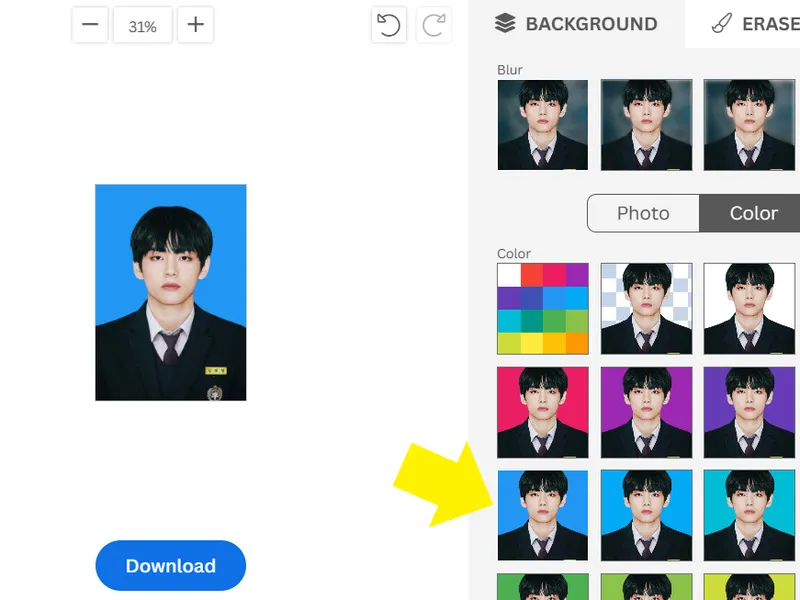 Cara Edit Foto Background Merah dan Biru Untuk KTP, Gak Perlu Kain Loh ...