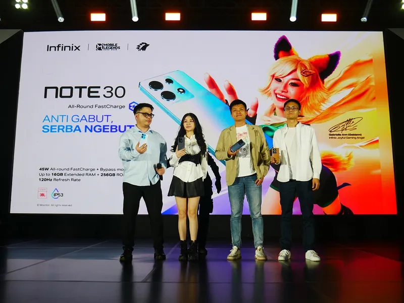 Infinix Note 30 Series Resmi Rilis di Indonesia Bawa Wireless Charging