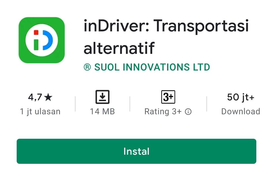 InDrive, Aplikasi Baru Pesaing Gojek Grab Bisa Tawar Harga Loh!