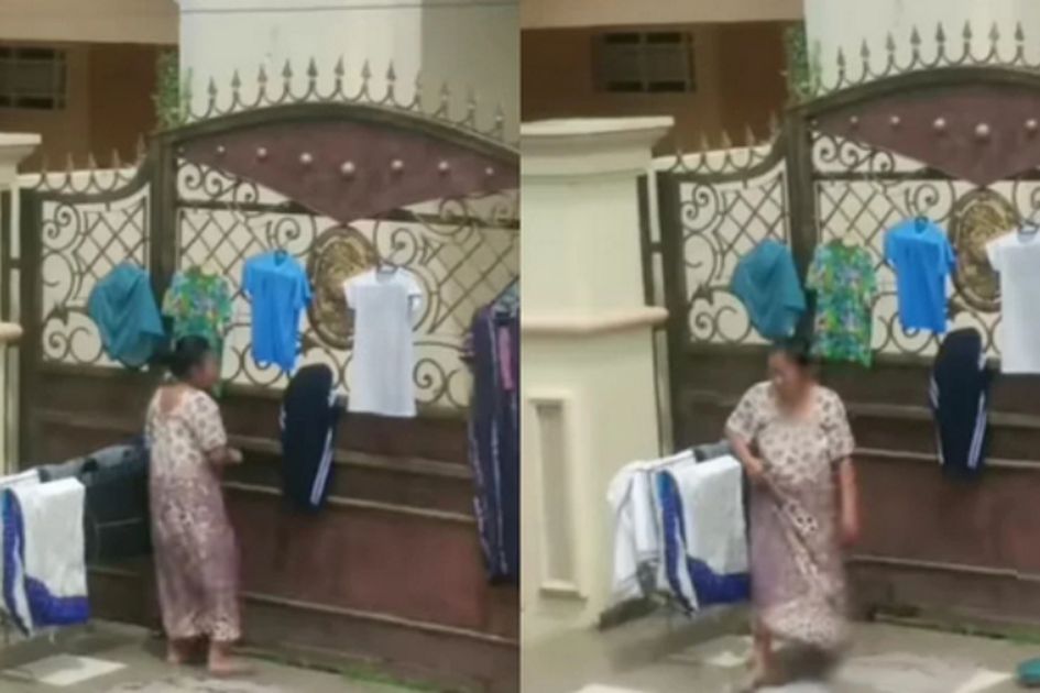 Viral Emak-emak dengan Santainya Jemur Daster hingga Celana Kolor di ...