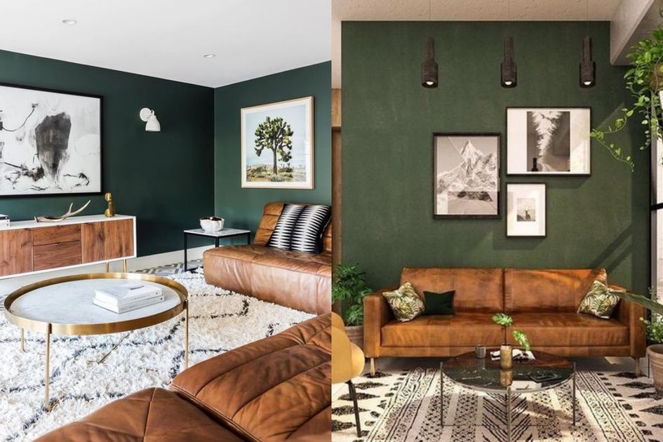 3 Foto Interior Kombinasi Warna Hijau Sage - Cokelat, Cek Tipsnya!