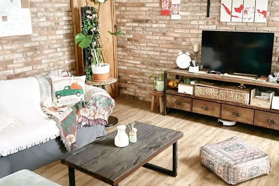 Ruang Keluarga di Rumah Lama Makin Estetik dengan Gaya Rustic, Rumah 3G ...