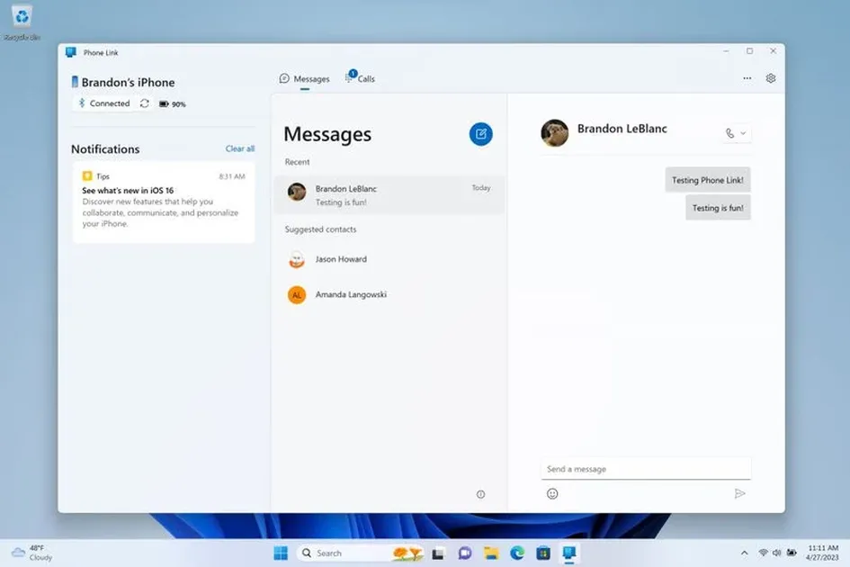 Microsoft Bakal Hadirkan iMessage di Windows 11 dengan Phone Link - Page 2 Microsoft Bakal Hadirkan iMessage di Windows 11 dengan Phone Link - Page 2