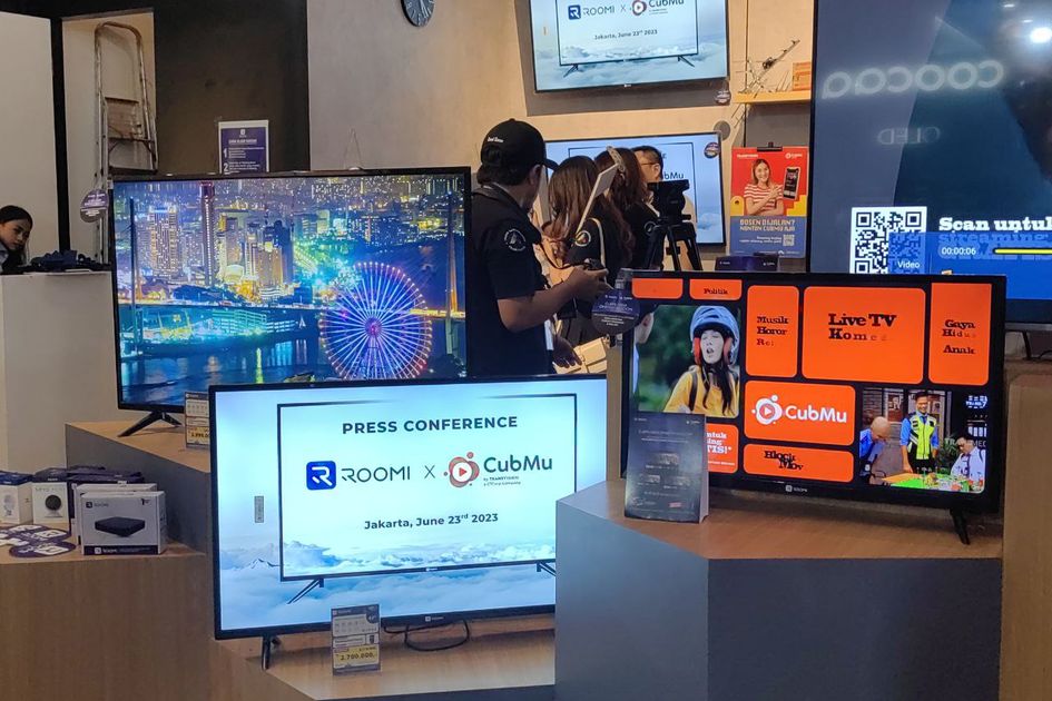 Beli ROOMI Smart TV dan ROOMI OTT Box Dapat Langganan CubMu 6 Bulan