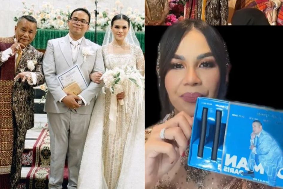 Muka Hotman Paris Terpampang Nyata, Melaney Ricardo Syok Unboxing Isi Souvenir Pernikahan Fritz ...