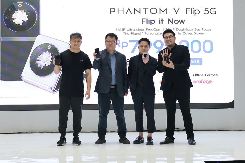 Tecno Phantom V Flip 5G Resmi Hadir di Indonesia, HP Lipat 8 Jutaan