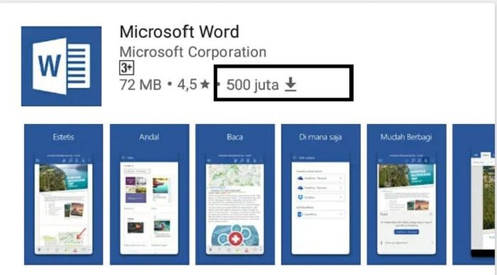 Microsoft Word Diunduh 500 Juta Pengguna Android, Lebih Praktis? - Page all