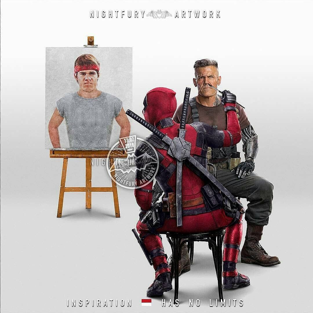 Kocak! Begini Hasil Lukisan Deadpool kalo Doi jadi Seorang Pelukis ...