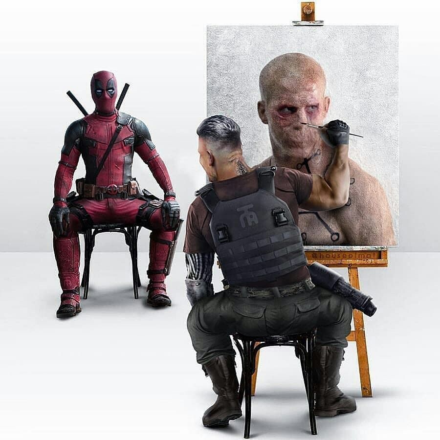 Kocak! Begini Hasil Lukisan Deadpool kalo Doi jadi Seorang Pelukis ...