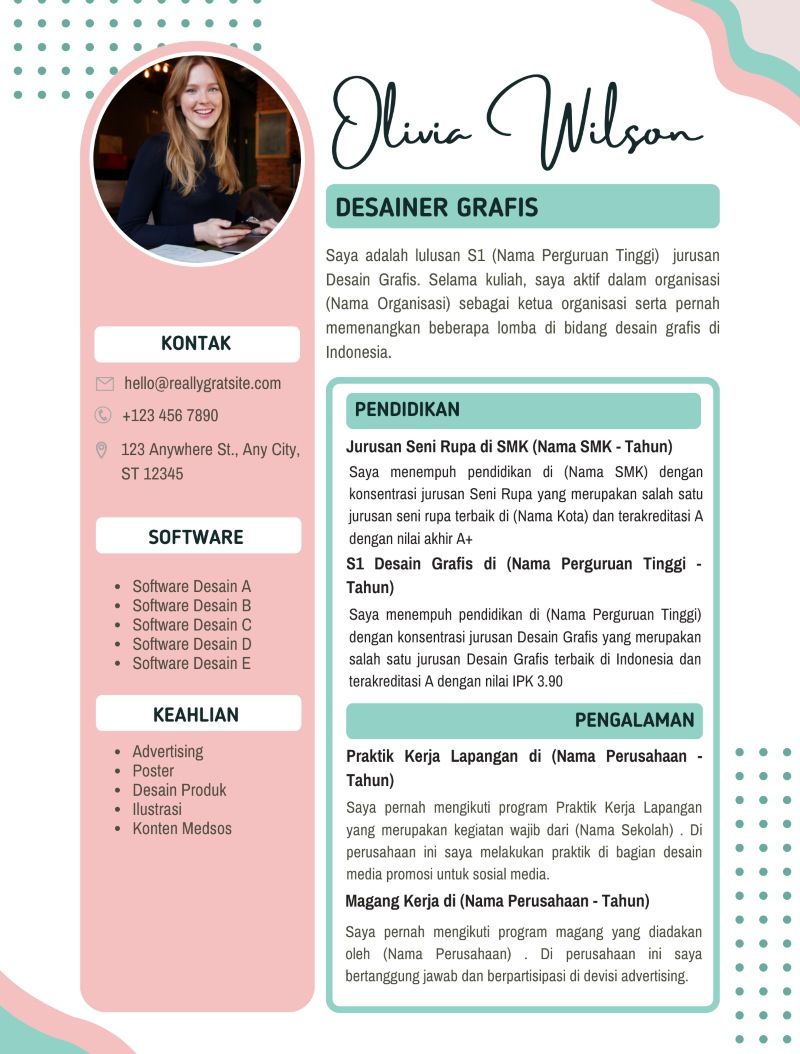 10 Contoh CV yang Menarik HRD, 99 Persen Lolos Dipanggil Interview! - Semua Halaman - Sonora.id